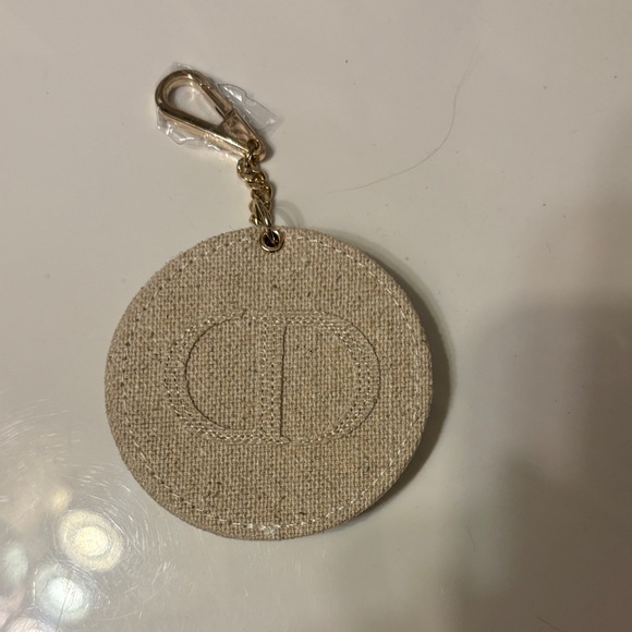 Dior | Accessories | Dior Beige Round Key Holder | Poshmark